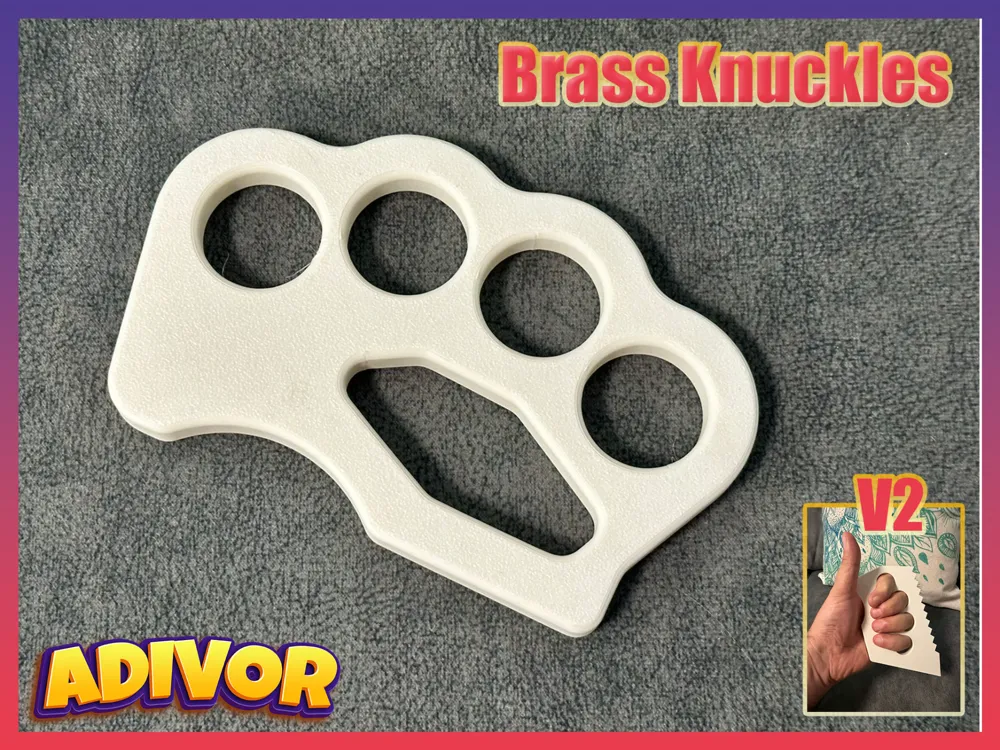 Strong Brass Knuckles by Adivor MakerWorld: Download Free 3D Models