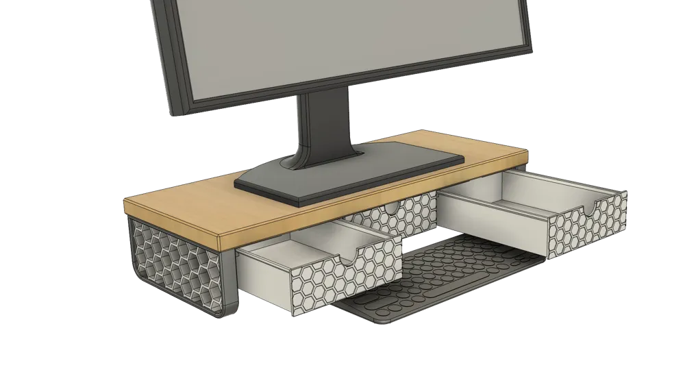 Monitor riser V2 by Lossamoal MakerWorld: Download Free 3D Models