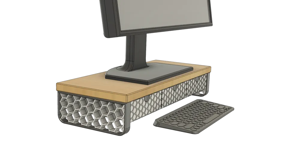 Monitor riser V2 by Lossamoal MakerWorld: Download Free 3D Models