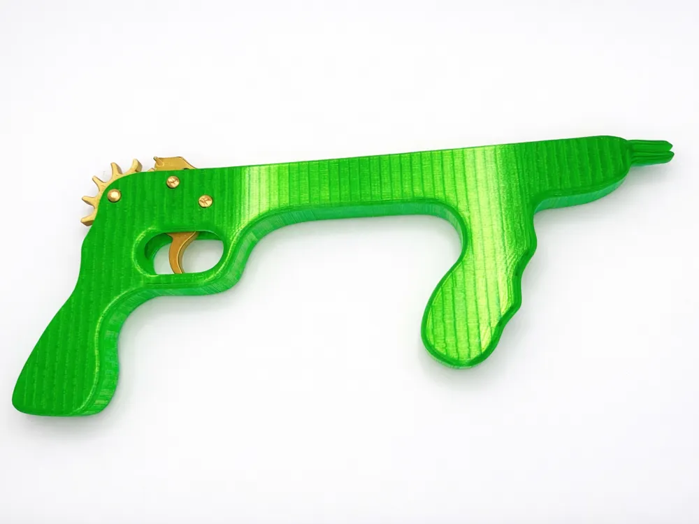 Rapid-fire Rubber Band Launcher - Free 3D Print Model - MakerWorld