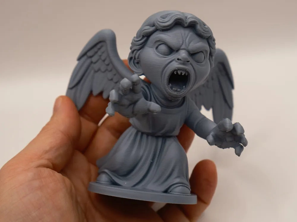 Weeping Angel from Doctor Who - Chibi - 3 poses - Free 3D Print Model ...