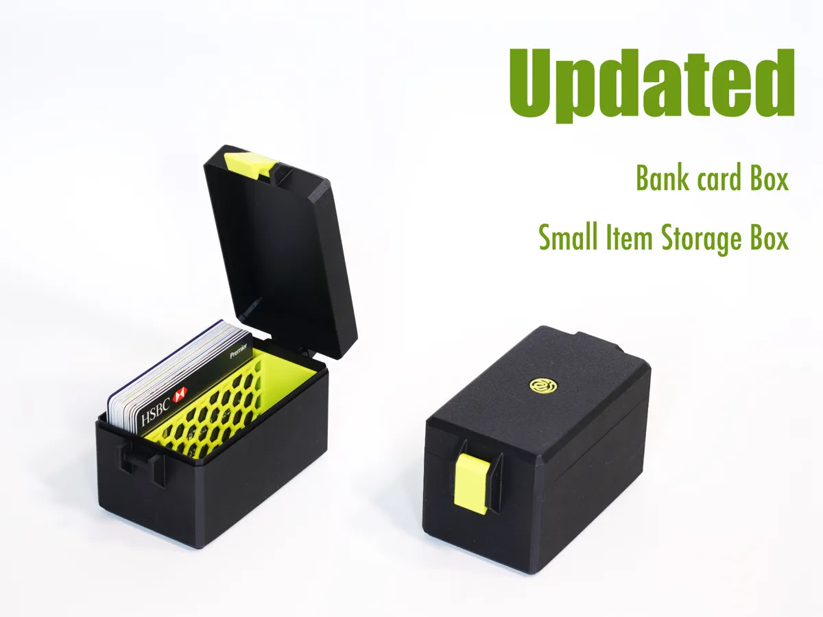 Bank card and small item storage box - Free 3D Print Model - MakerWorld