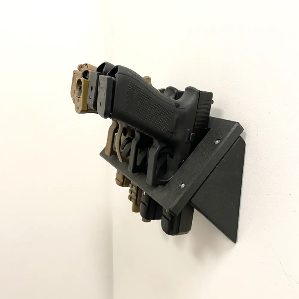 Wall pistol rack urban (Glock, Beretta, Sig) by T.giovanzana - MakerWorld
