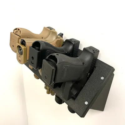 Wall pistol rack urban (Glock, Beretta, Sig) by T.giovanzana - MakerWorld