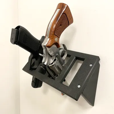 Wall pistol rack urban (Glock, Beretta, Sig) by T.giovanzana - MakerWorld