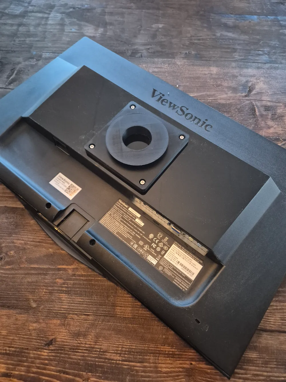 Rotating, Slide-In VESA 100x100 Monitor Mount - Free 3D Print Model ...