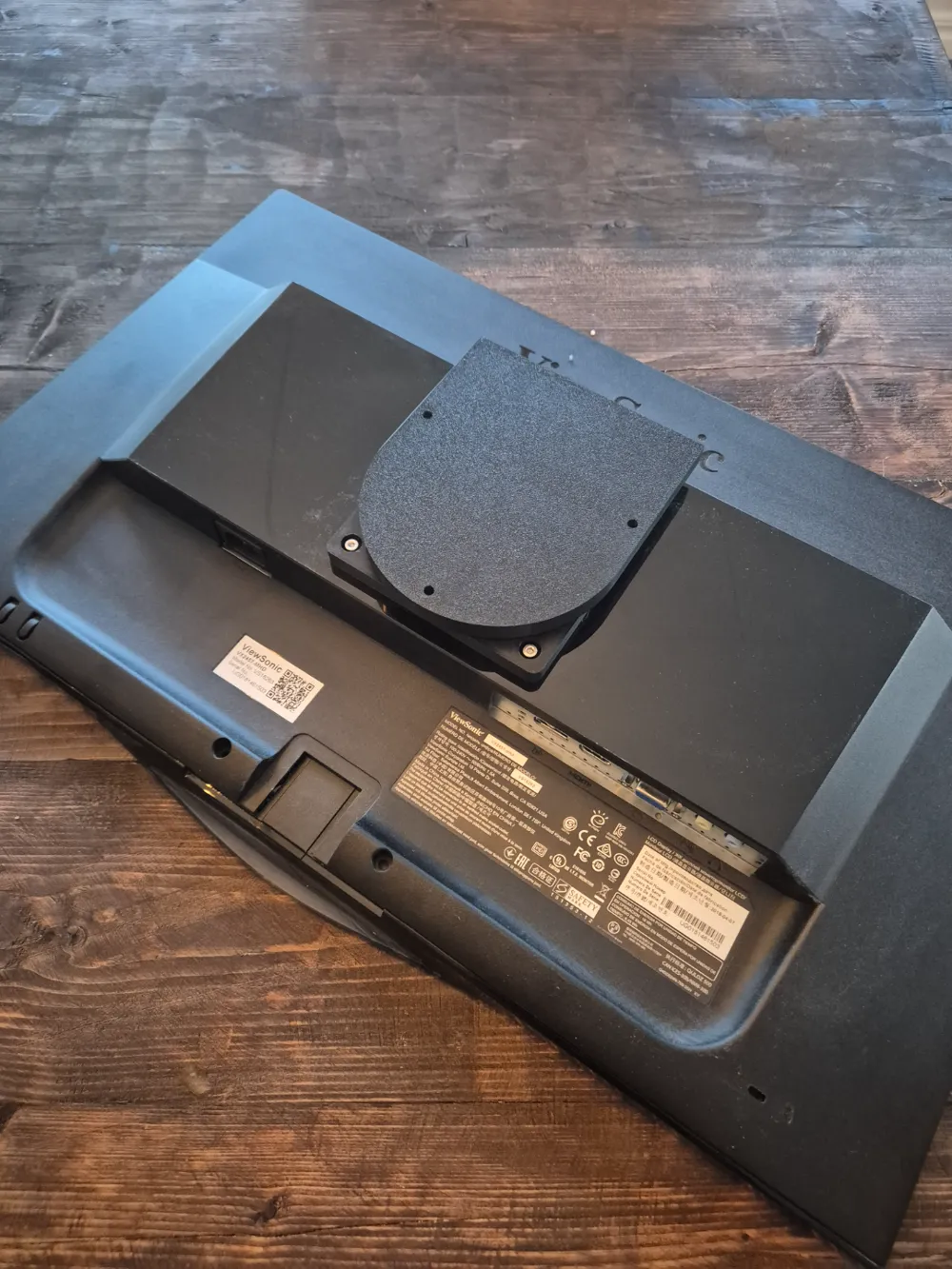 Rotating, Slide-In VESA 100x100 Monitor Mount - Free 3D Print Model ...