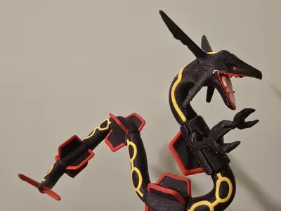 rayquaza 3d print model download - MakerWorld