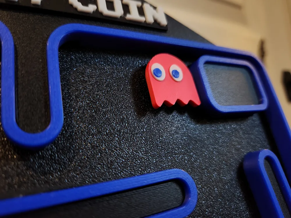 Pac-Man Coin-Run Piggy Bank - Free 3D Print Model - MakerWorld
