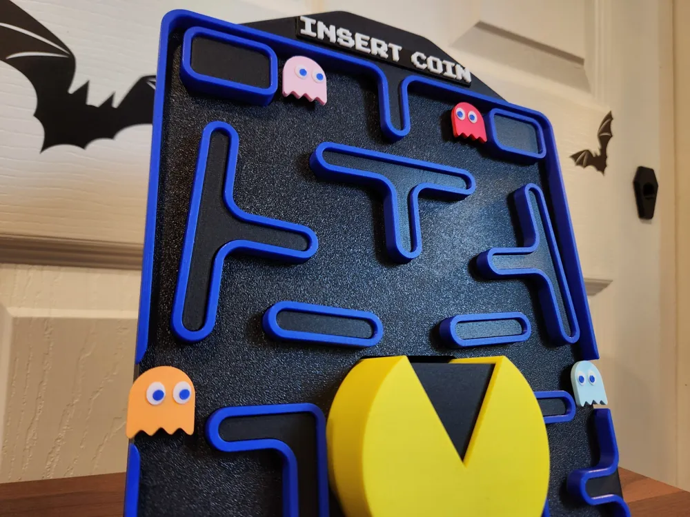 Pac-Man Coin-Run Piggy Bank by Amethyst3D MakerWorld: Download Free 3D ...