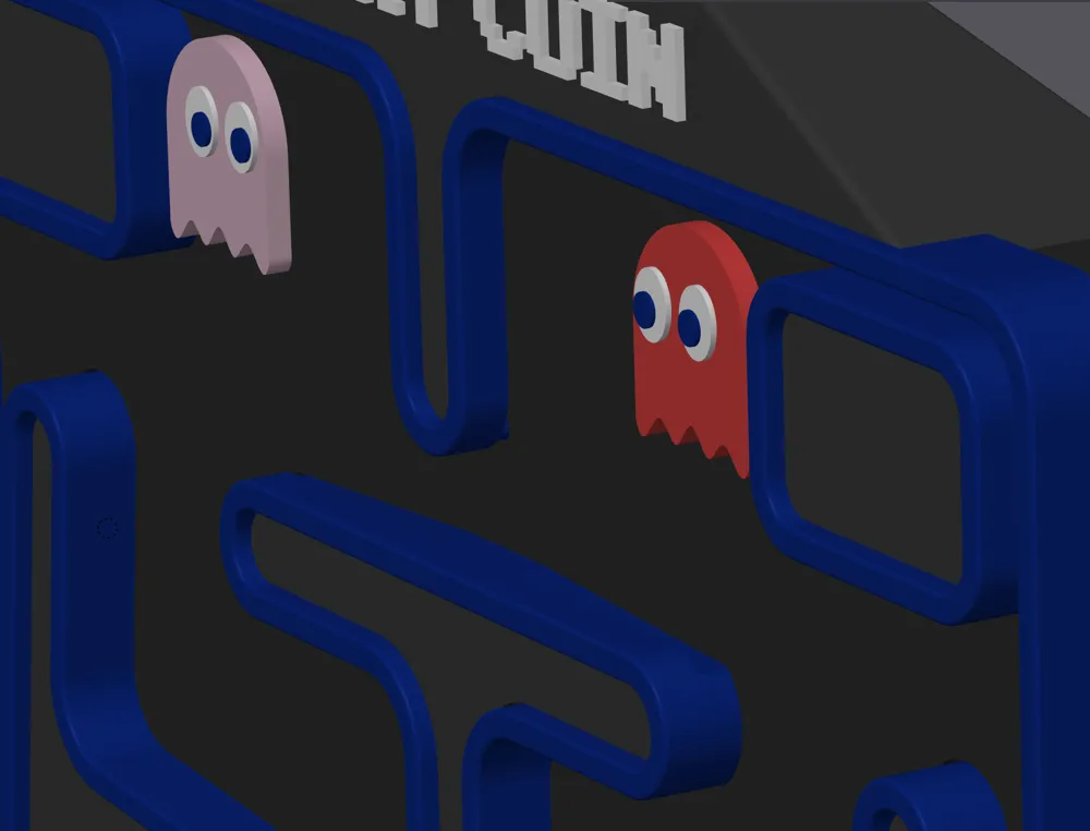 Pac-Man Coin-Run Piggy Bank - Free 3D Print Model - MakerWorld