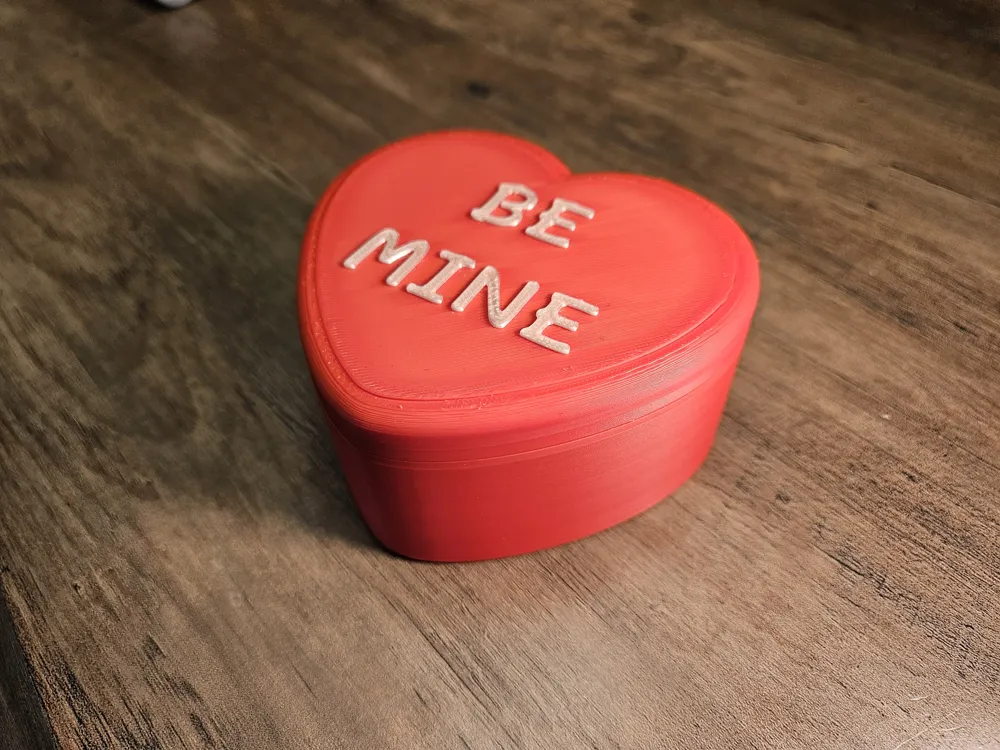 Custom Inscription Conversation Heart Box - Using Make a Sign ...
