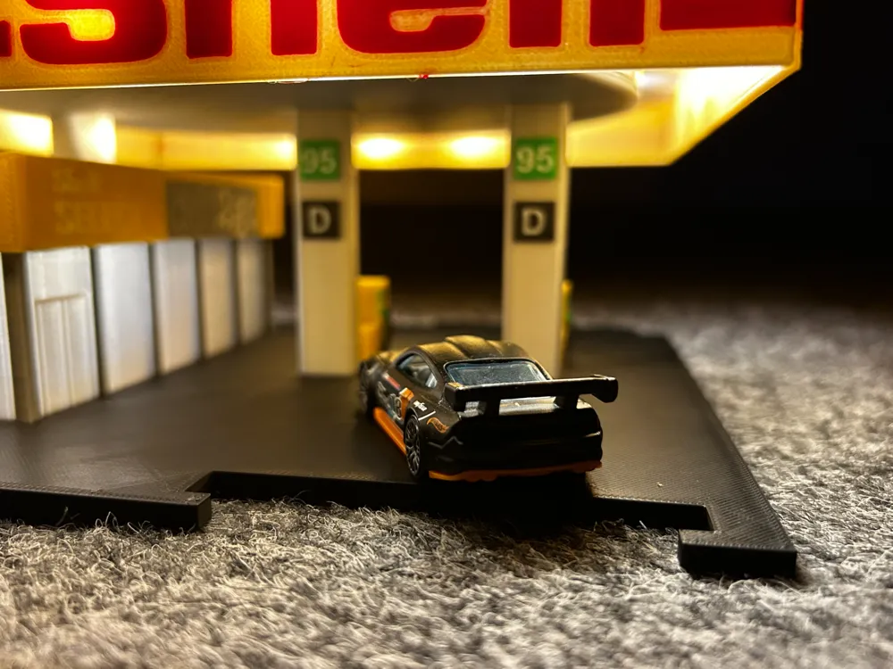 Shell gas station for Hot Wheels - Free 3D Print Model - MakerWorld