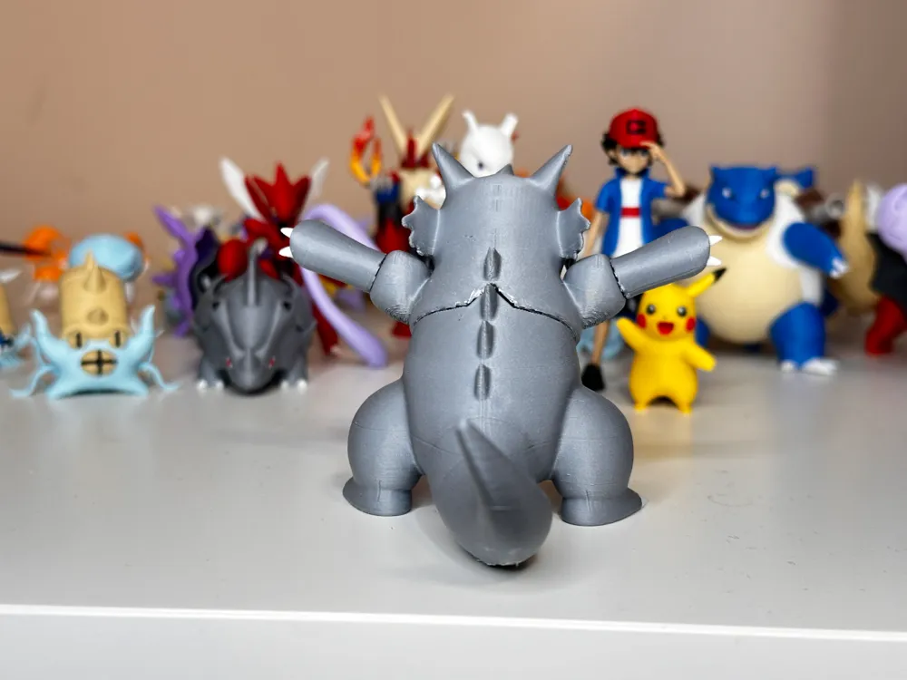Rhydon (Pokemon) Multipart 70mm tall by LC.Figure - MakerWorld