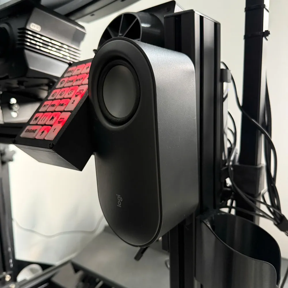 Simple Logitech z407 speaker mounts for sim rig by just8n MakerWorld ...