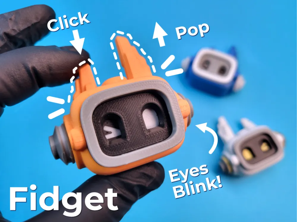 Wink Zippy fidget toy - Free 3D Print Model - MakerWorld