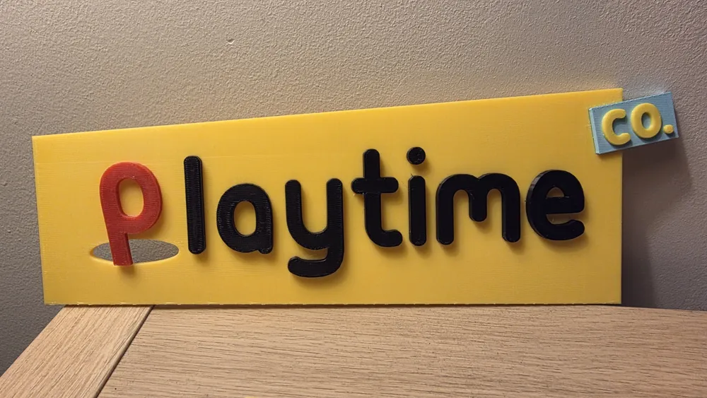 Poppy Playtime - Playtime CO. Logo - Free 3D Print Model - MakerWorld