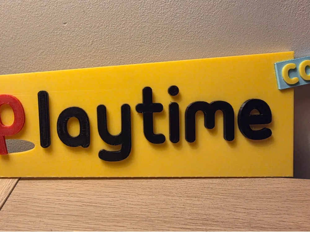 Poppy Playtime - Playtime CO. Logo - Free 3D Print Model - MakerWorld