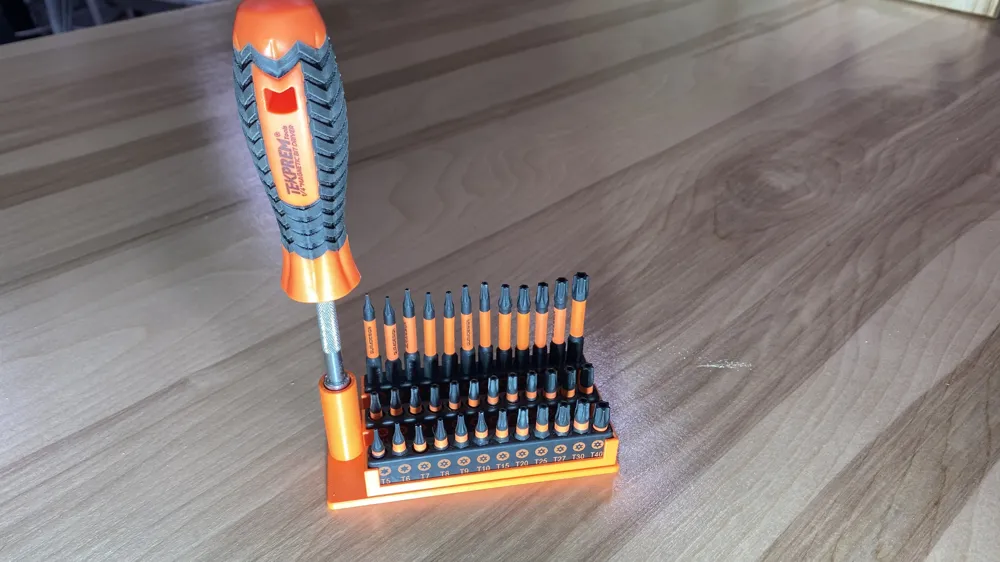 Torx Bit Driver Set Holder - Free 3D Print Model - MakerWorld