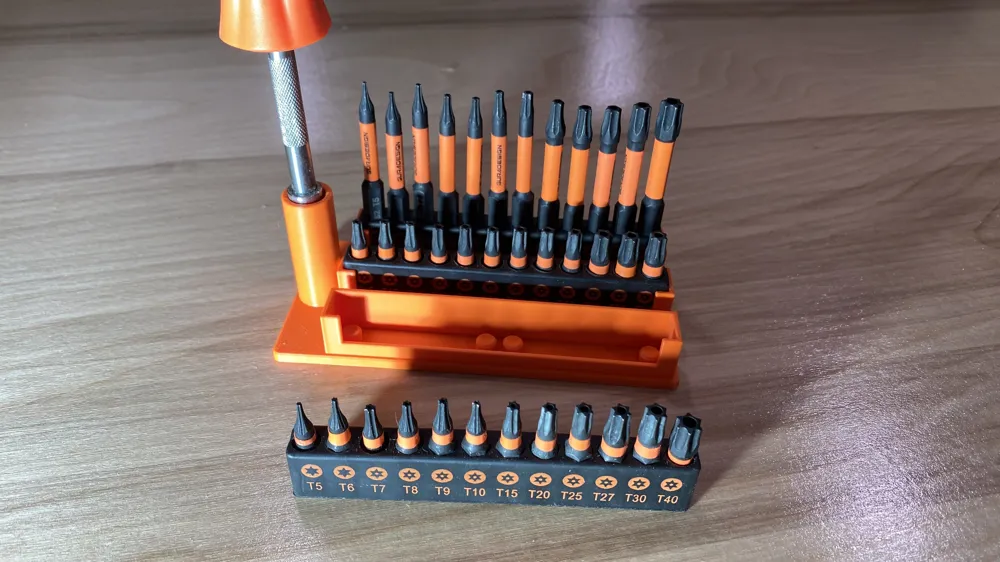 Torx Bit Driver Set Holder - Free 3D Print Model - MakerWorld