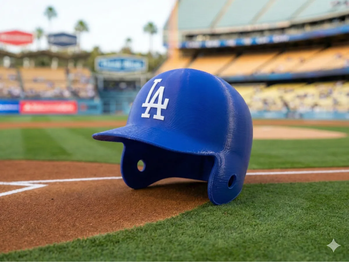 LA Dodgers Helmet - Free 3D Print Model - MakerWorld