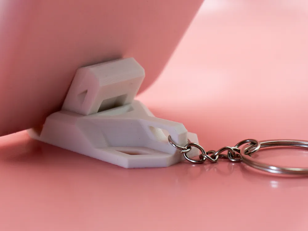 Phone Stand Keyring by Pork3D.com - Free 3D Print Model - MakerWorld