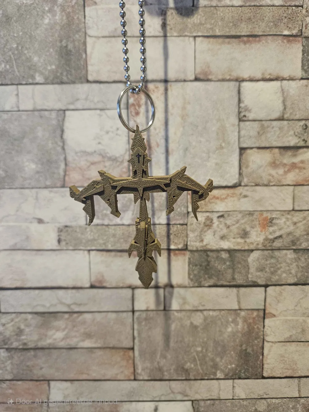 Modern Christian Cross Keychain/Necklace by Polar Prints MakerWorld ...