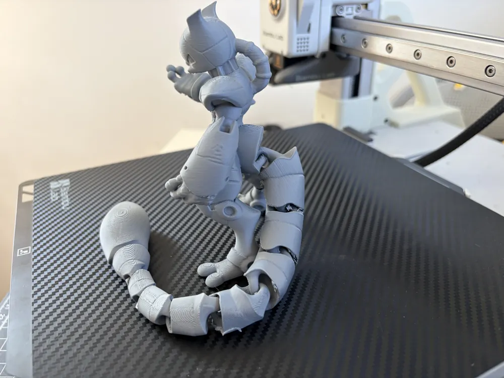 Mewtwo Mecha- Flexi - Free 3D Print Model - MakerWorld