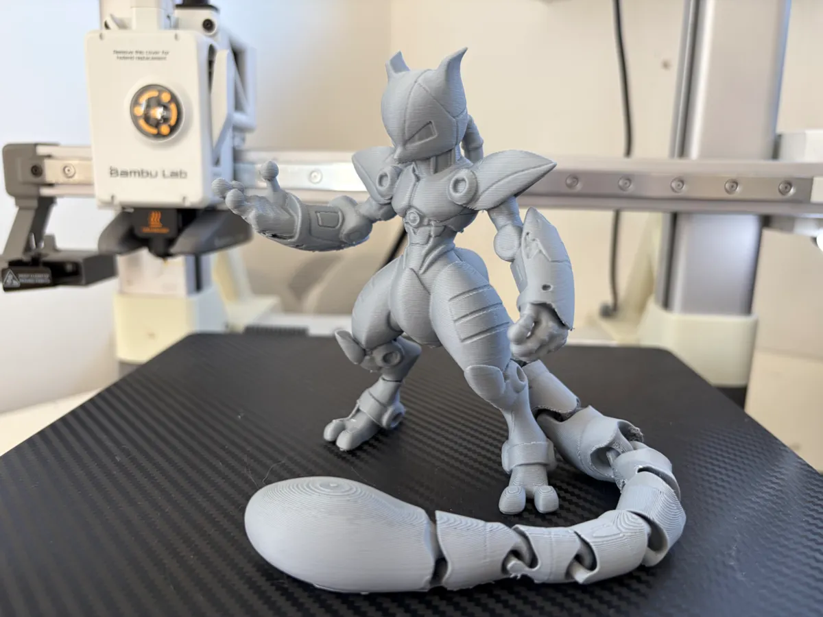 Mewtwo Mecha- Flexi - Free 3D Print Model - MakerWorld