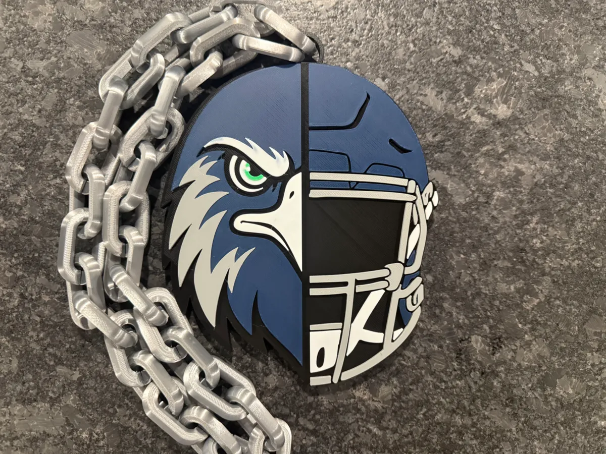 Seattle Seahawks Split Identity Hype Chain - Free 3D Print Model ...