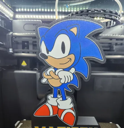 Sonic the Hedgehog LED Lightbox by MFDesigns3D MakerWorld: Download ...