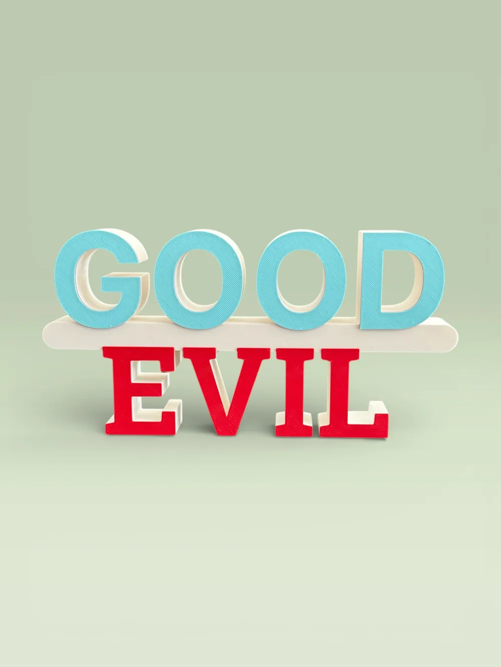 Good Over Evil - Free 3D Print Model - MakerWorld