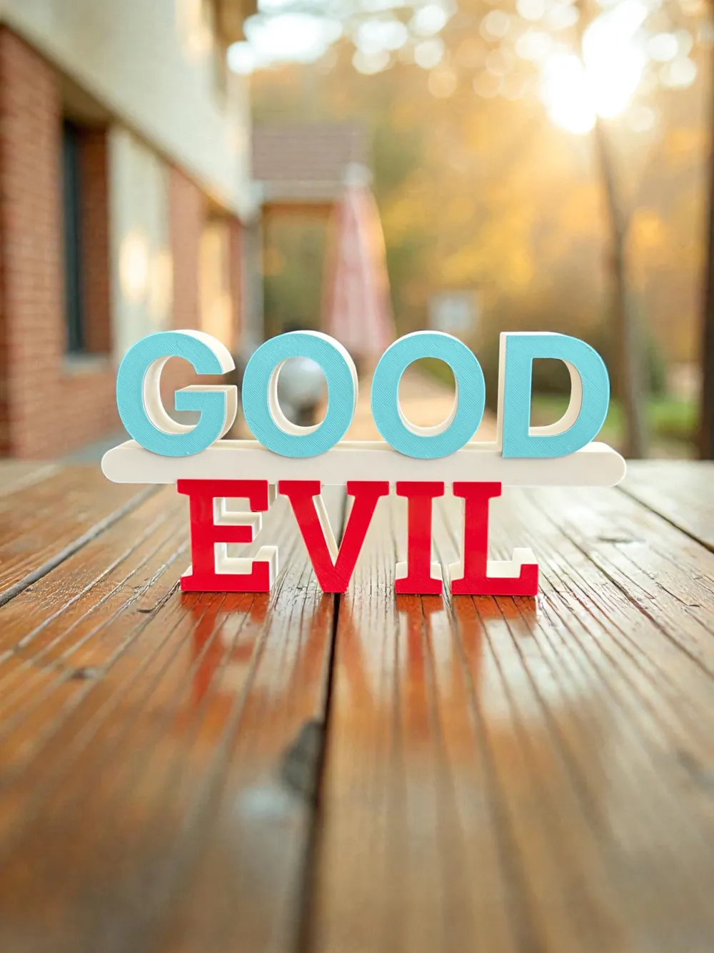 Good Over Evil - Free 3D Print Model - MakerWorld