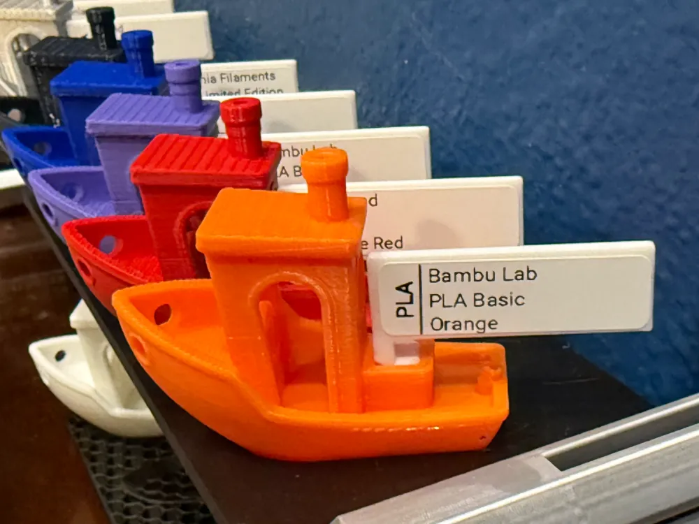 Benchy Flag for Phomemo D30 labels 12x40mm Remixed by TAllen84 ...