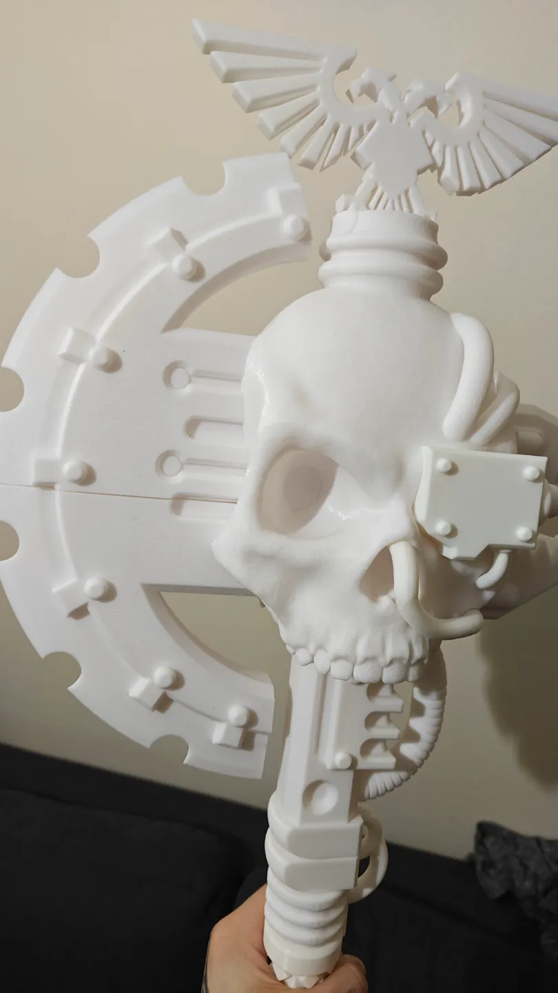 Omnissian Axe cosplay by riserm MakerWorld: Download Free 3D Models