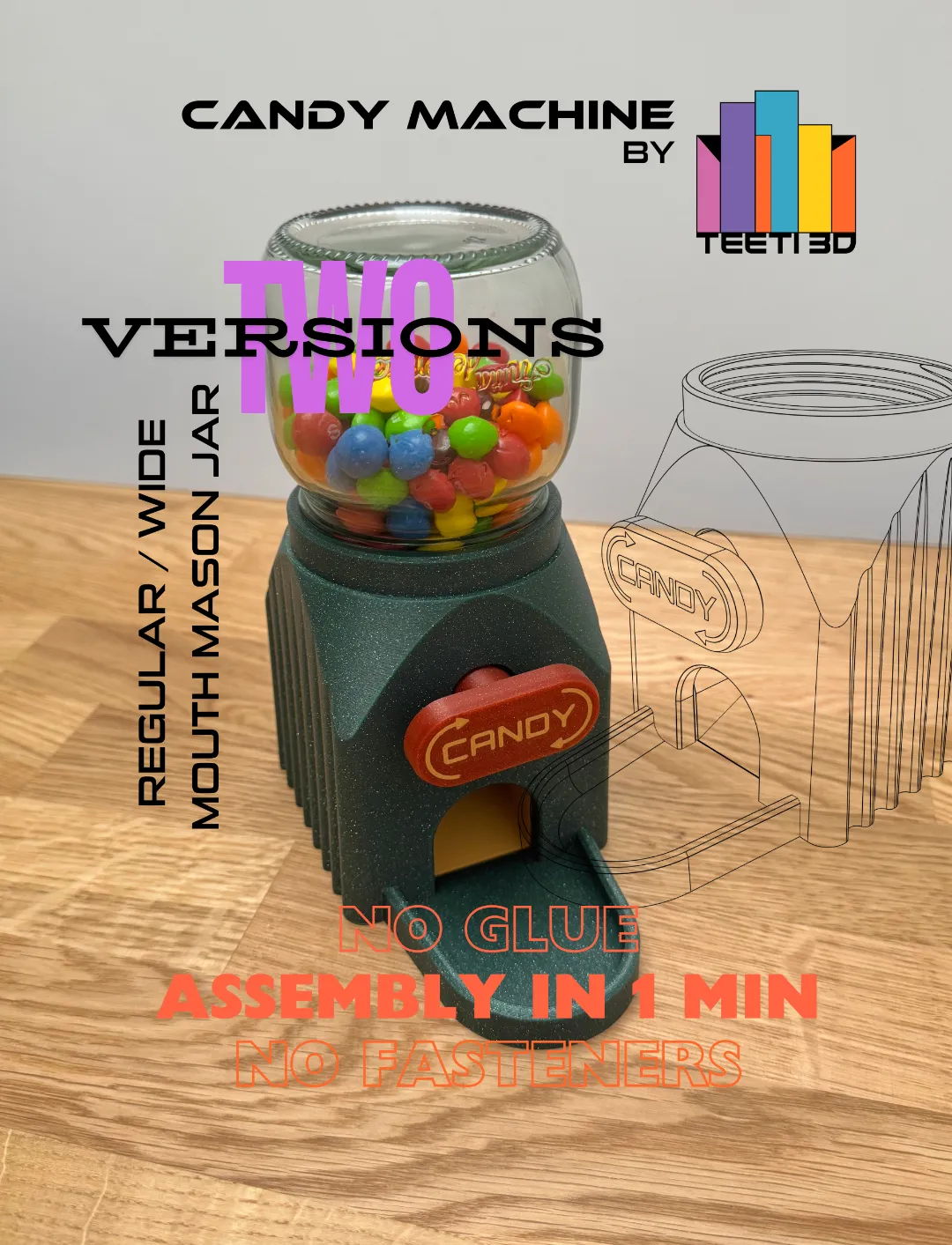 Candy Machine - Free 3D Print Model - MakerWorld
