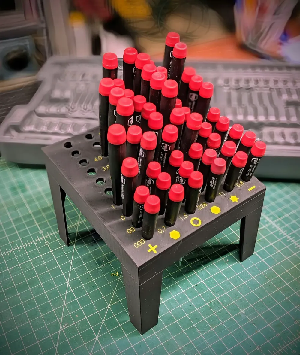 Wiha Screwdriver Stand by MoarInfill MakerWorld: Download Free 3D Models