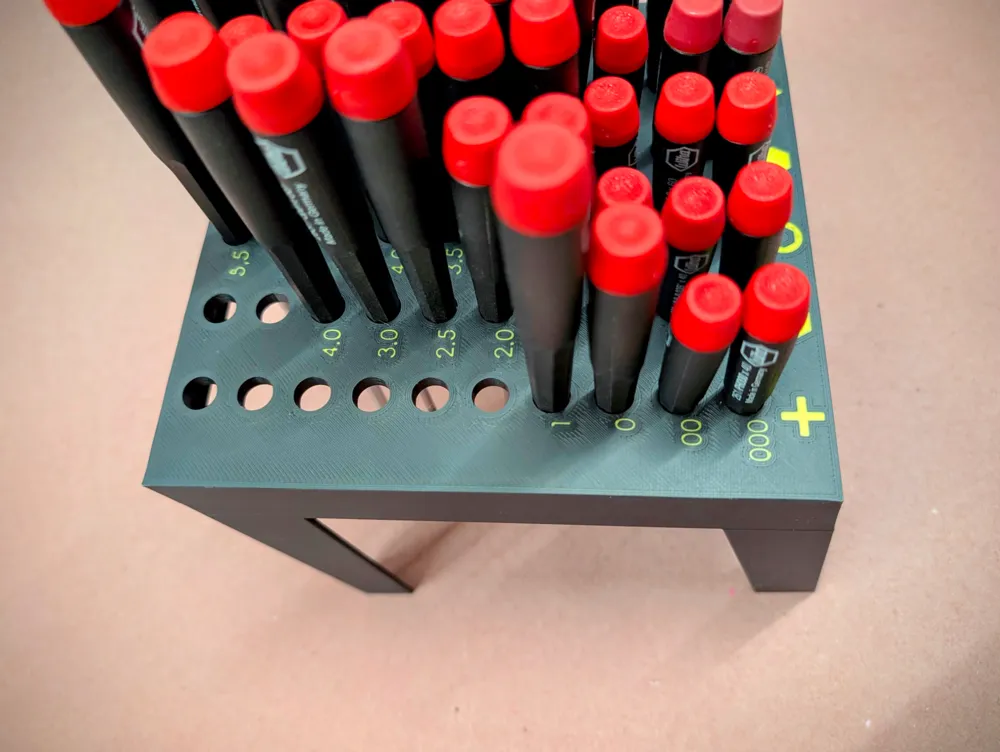 Wiha Screwdriver Stand by MoarInfill MakerWorld: Download Free 3D Models