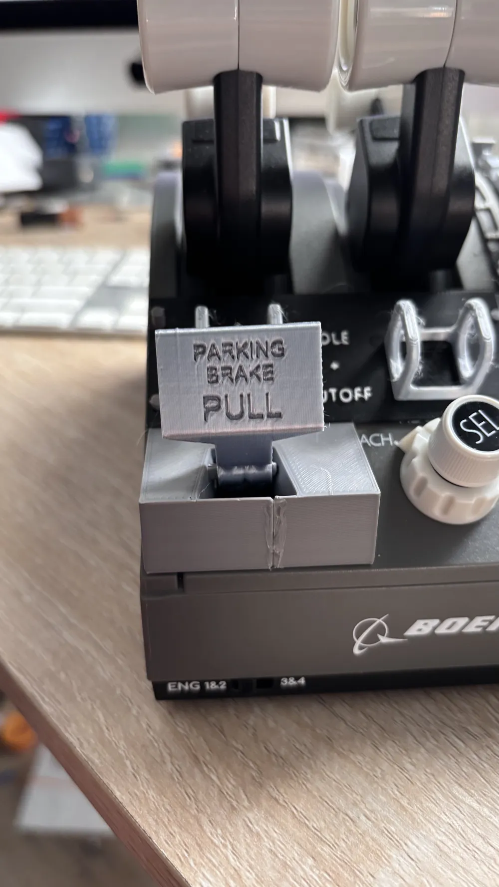 TCA Boeing quadrant Parking Brake - Free 3D Print Model - MakerWorld