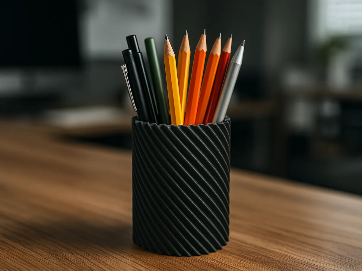 Modern Ribbed Pencil Holder by DireChris MakerWorld: Download Free 3D ...