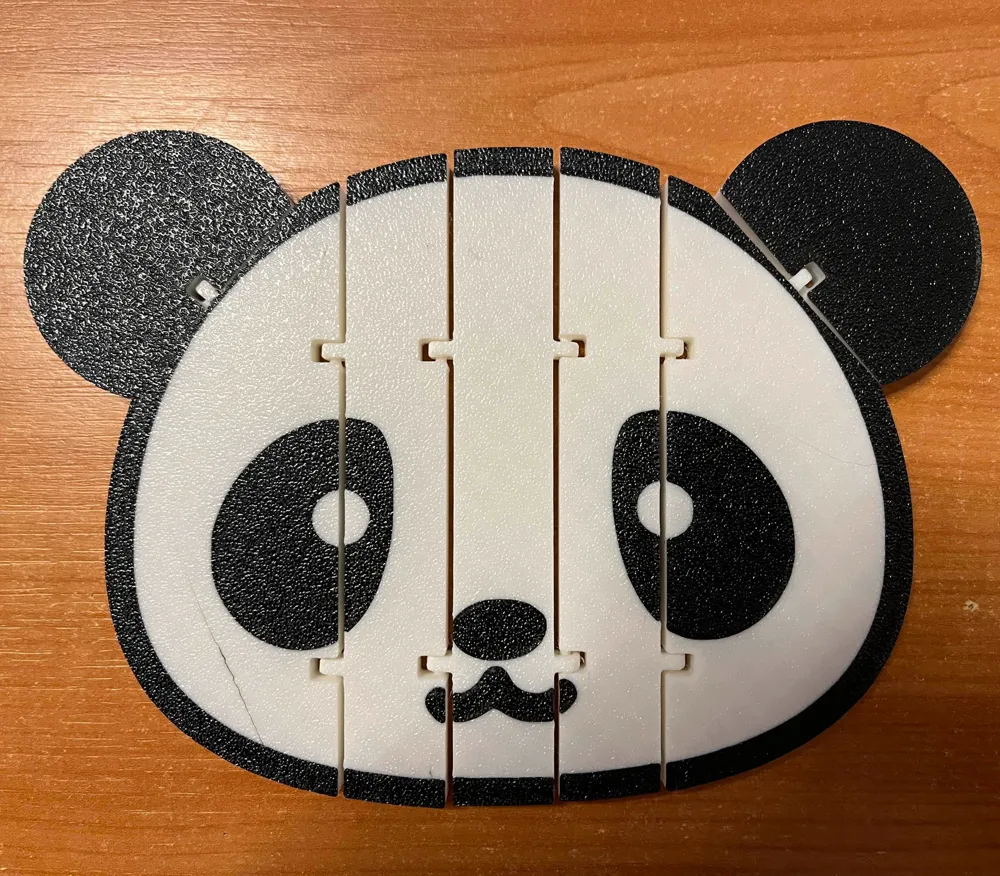 Flexible panda face - contrasting for kids by LameroMakerWorld ...