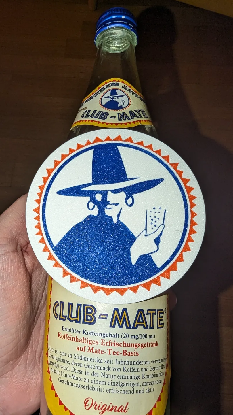 Club Mate Coaster Untersetzer Plate by 3DJupp - MakerWorld
