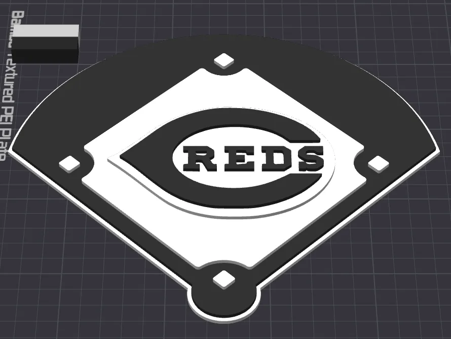 Cincinnati Reds Stadium Logo Plaque by EKardiacG MakerWorld: Download ...