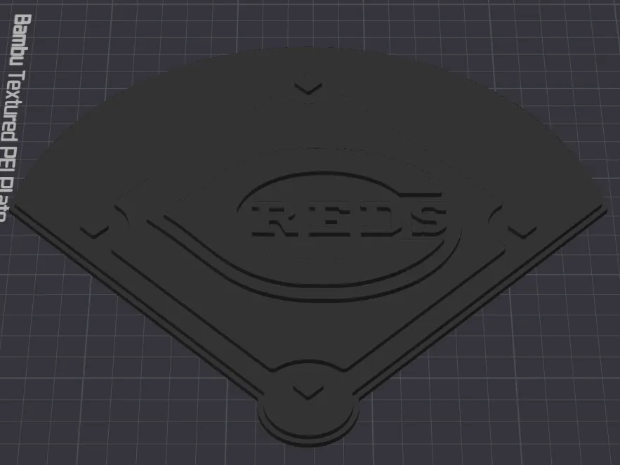 Cincinnati Reds Stadium Logo Plaque by EKardiacG MakerWorld: Download ...