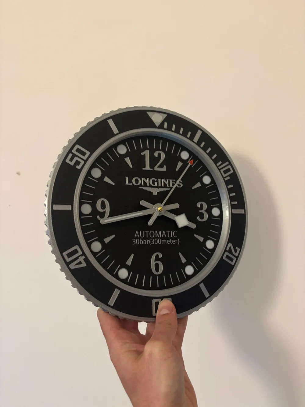 Longines Hydroconquest Wall Clock - Free 3D Print Model - MakerWorld
