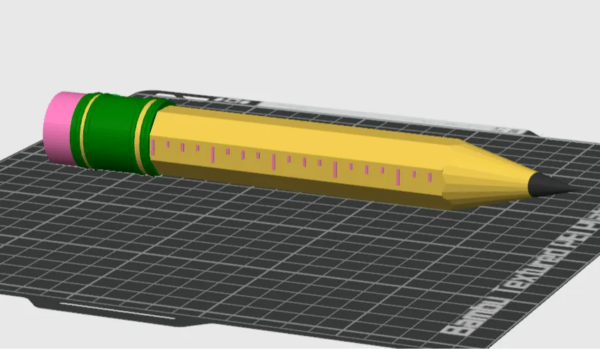 Pencil-shaped Pencil Case with Ruler by Space_Explorer25 - MakerWorld
