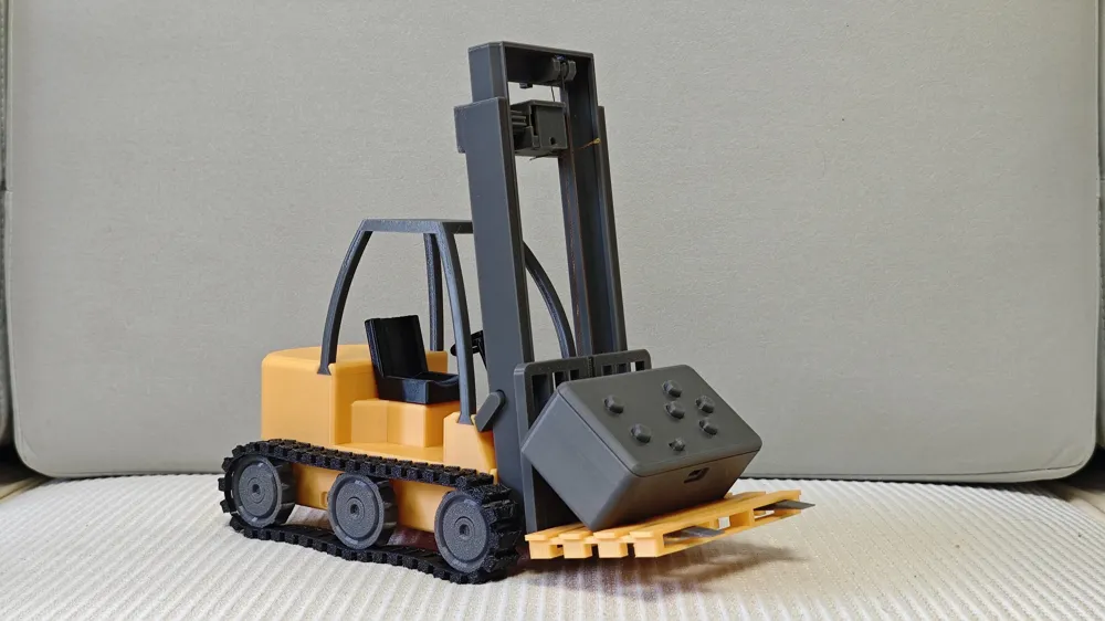 Remote-Controlled Crawler Forklift Upgrade with Limit Switches (A1 mini ...