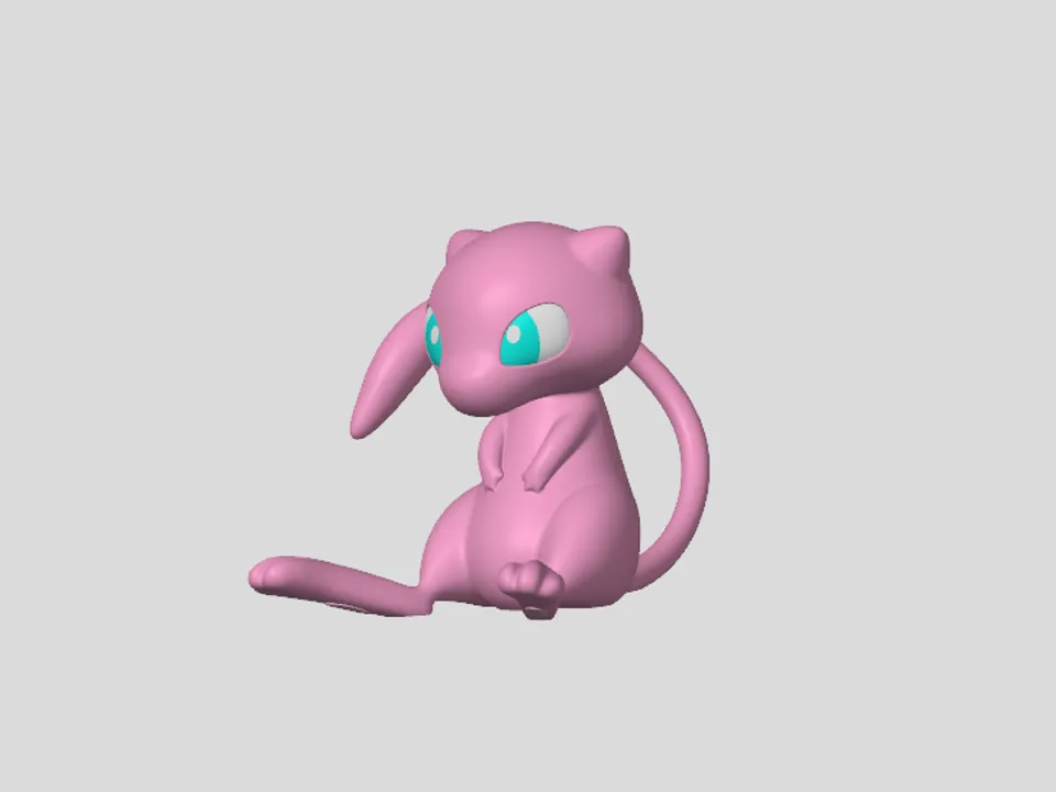 Mew Multicolor - Free 3D Print Model - MakerWorld