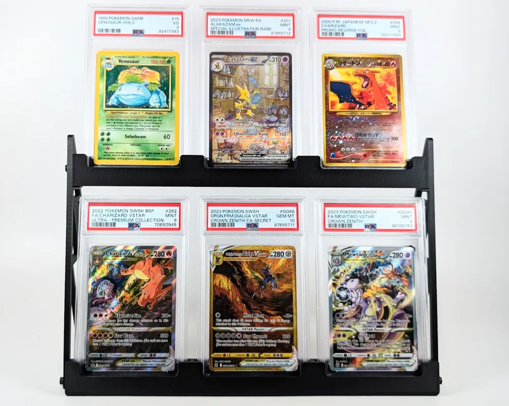 Two Tier PSA Slab Card Display by PhaseworksCA MakerWorld: Download ...