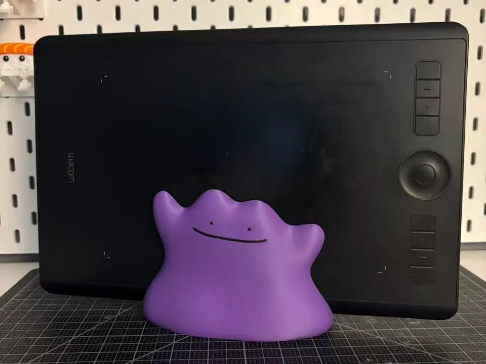 Pokemon Ditto iPad, Wacom drawing tablet stand - Free 3D Print Model ...